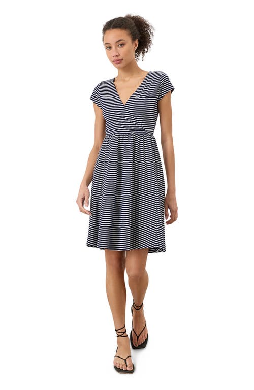 PACT Fit & Flare Crossover Dress